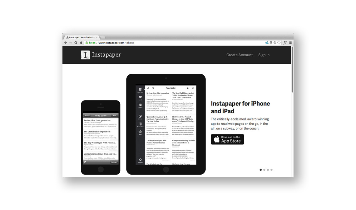 Instapaper - Type in use - TypeTogether | High quality fonts and custom ...