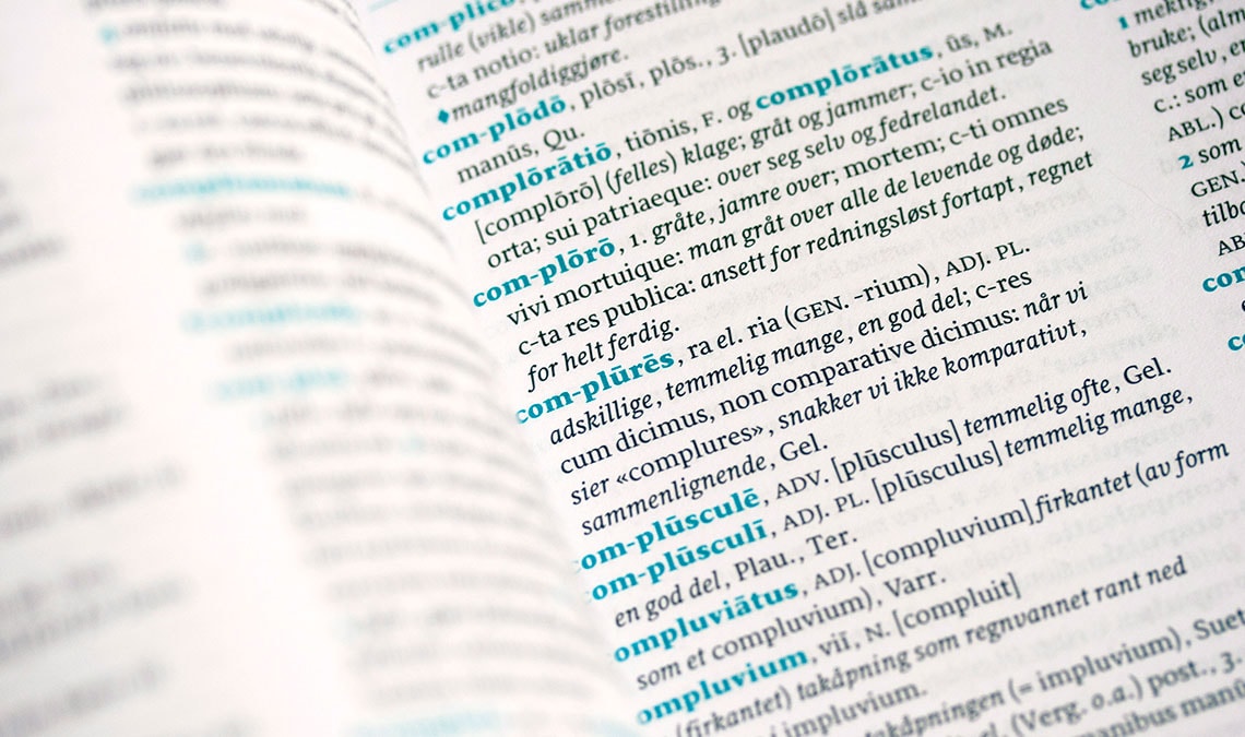 Latin-Norwegian dictionary - Type in use - Type Together : High quality ...