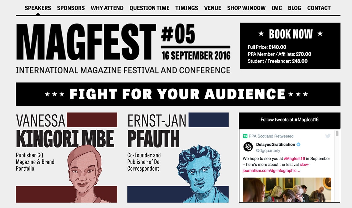 Magfest - Type in use - TypeTogether | High quality fonts and custom ...