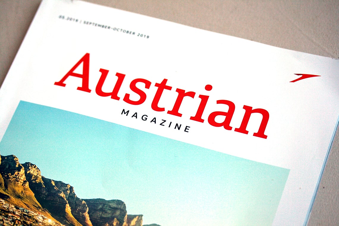 Portada in Austrian Airlines | TypeTogether